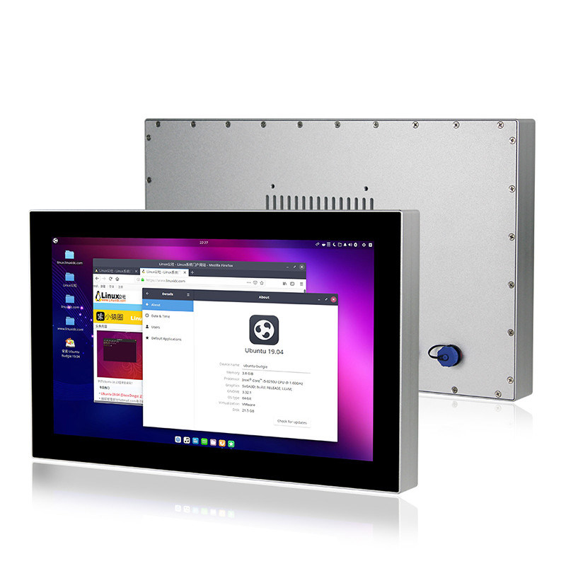 VESA Mounting Waterproof Touch Screen PC Windows10 Core I5 Fanless IP67