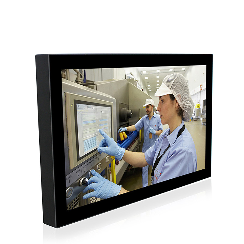 IP67 21.5 Inch Fanless Panel Pc Touch Screen LAN USB RS232 PCAP