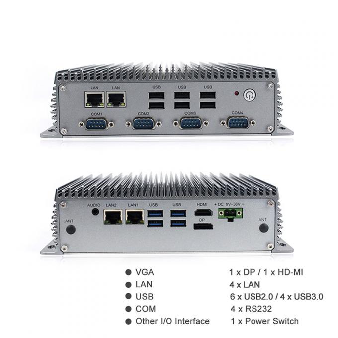 I58265U Industrial Control Computer , 32GB HMI Medical KIOSK Mini Pc ...